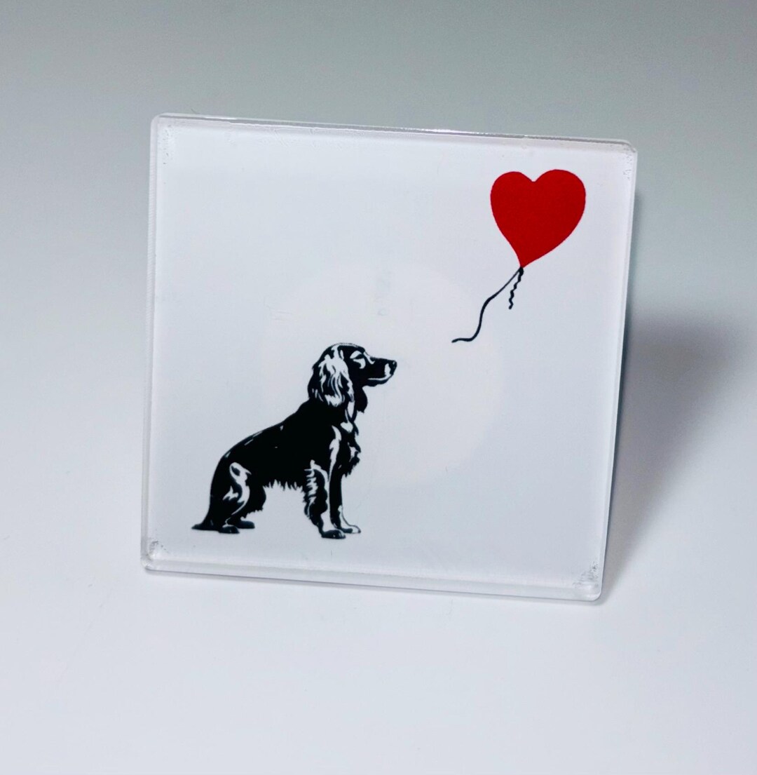 Acrylic Car Freshener, Customise Own Scent, Vent Clip, Dog, Spaniel ...