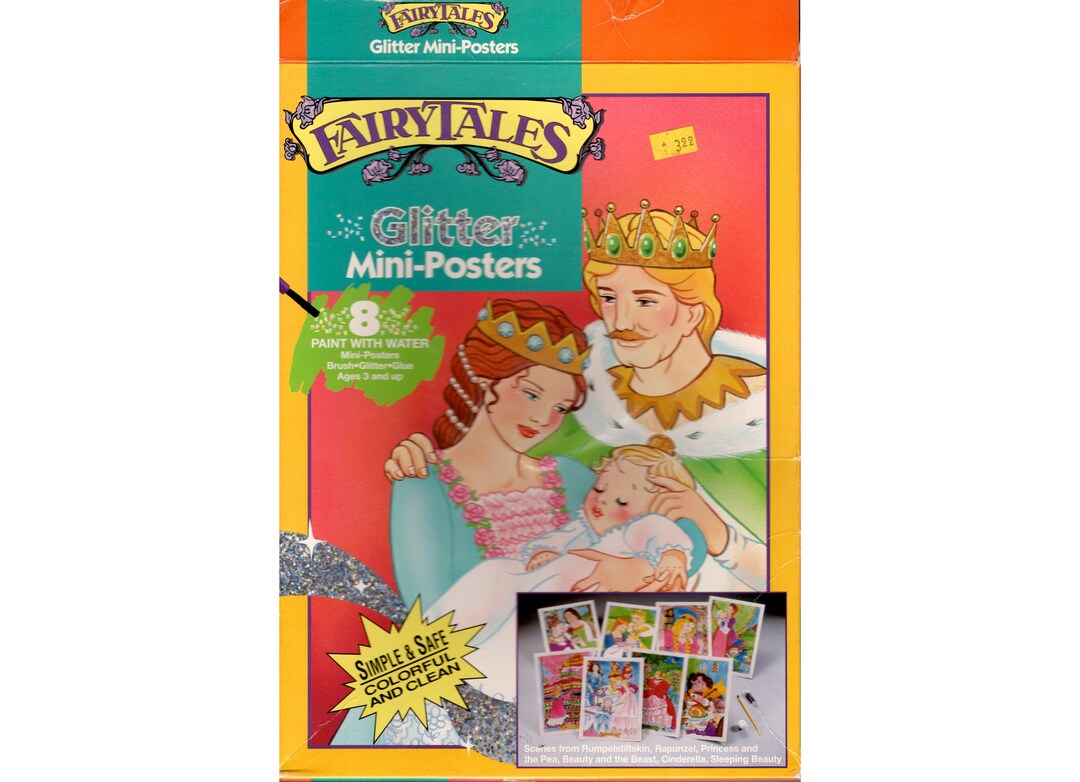 PDF File Fairytales Glitter Mini-posters 5 Coloring Pages - Etsy