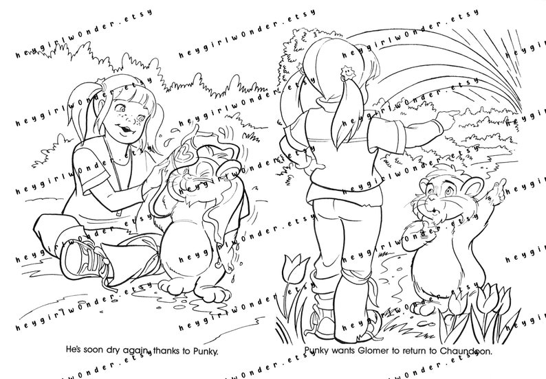 Punky Brewster Thompson Klay Sketch Coloring Page