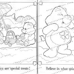 PDF File 1982 Care Bears KENNER Coloring Book 10 Pages - Etsy