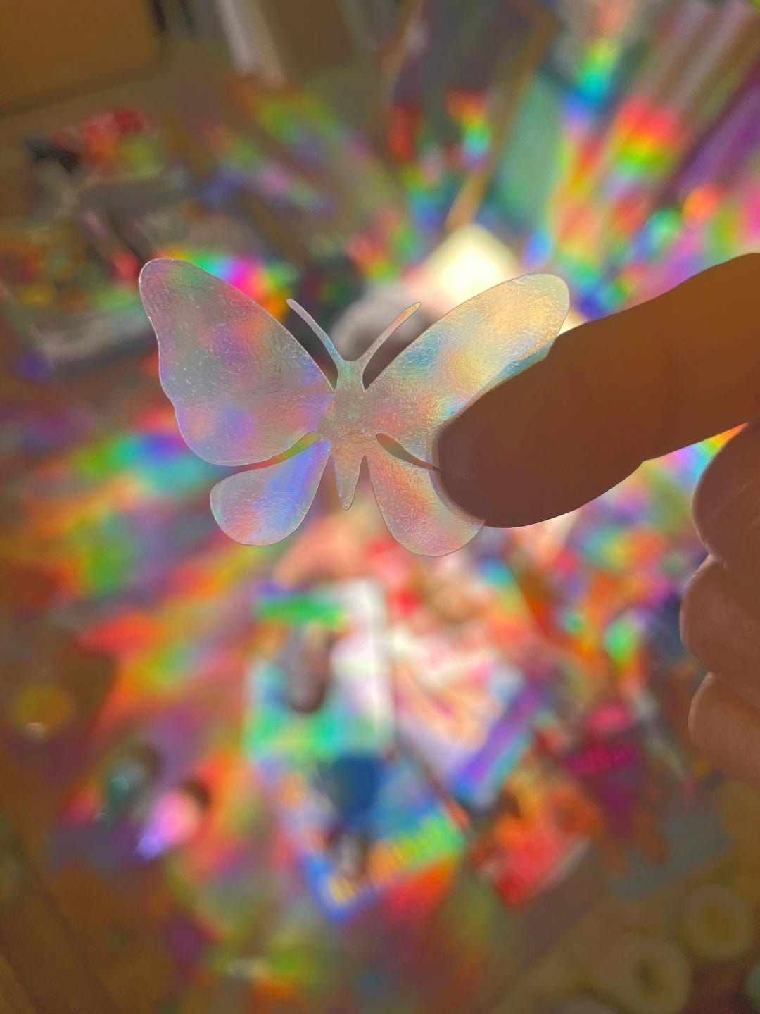 Butterfly Prism Rainbow Maker Window Stickers - 50 Stickers - Etsy