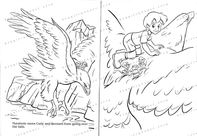 PDF File Rescuers Down Under Coloring/activity Book 10 Pages - Etsy