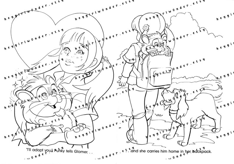 PDF File 1986 Punky Brewster Coloring/activity Book 10 Pages - Etsy