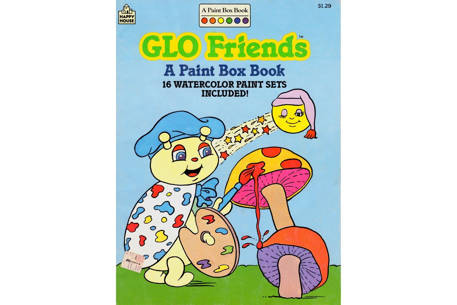 PDF File GLO Friends Paint Box Watercoloring Book 10 Pages - Etsy