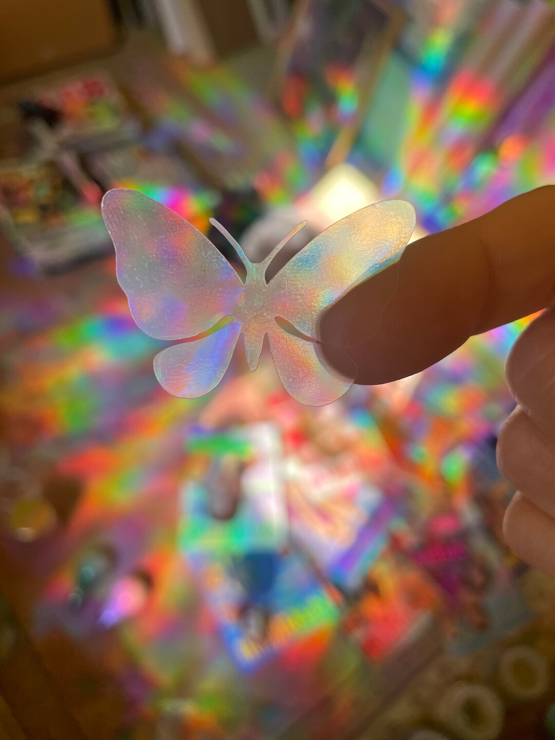 Butterfly Prism Rainbow Maker Window Stickers Rainbow Window Sticker ...