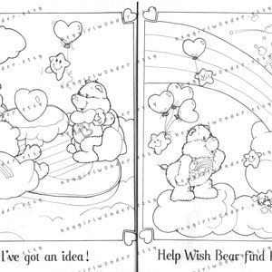 PDF File 1982 Care Bears KENNER Coloring Book 10 Pages - Etsy Canada