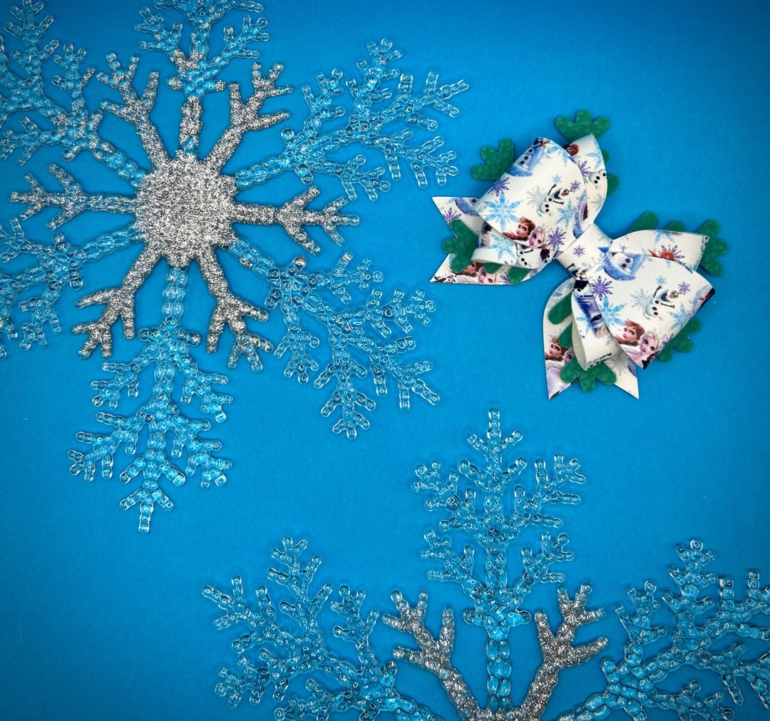 Frozen Snowflake Hair Accessory on Band, Clip, or Elastic - Etsy
