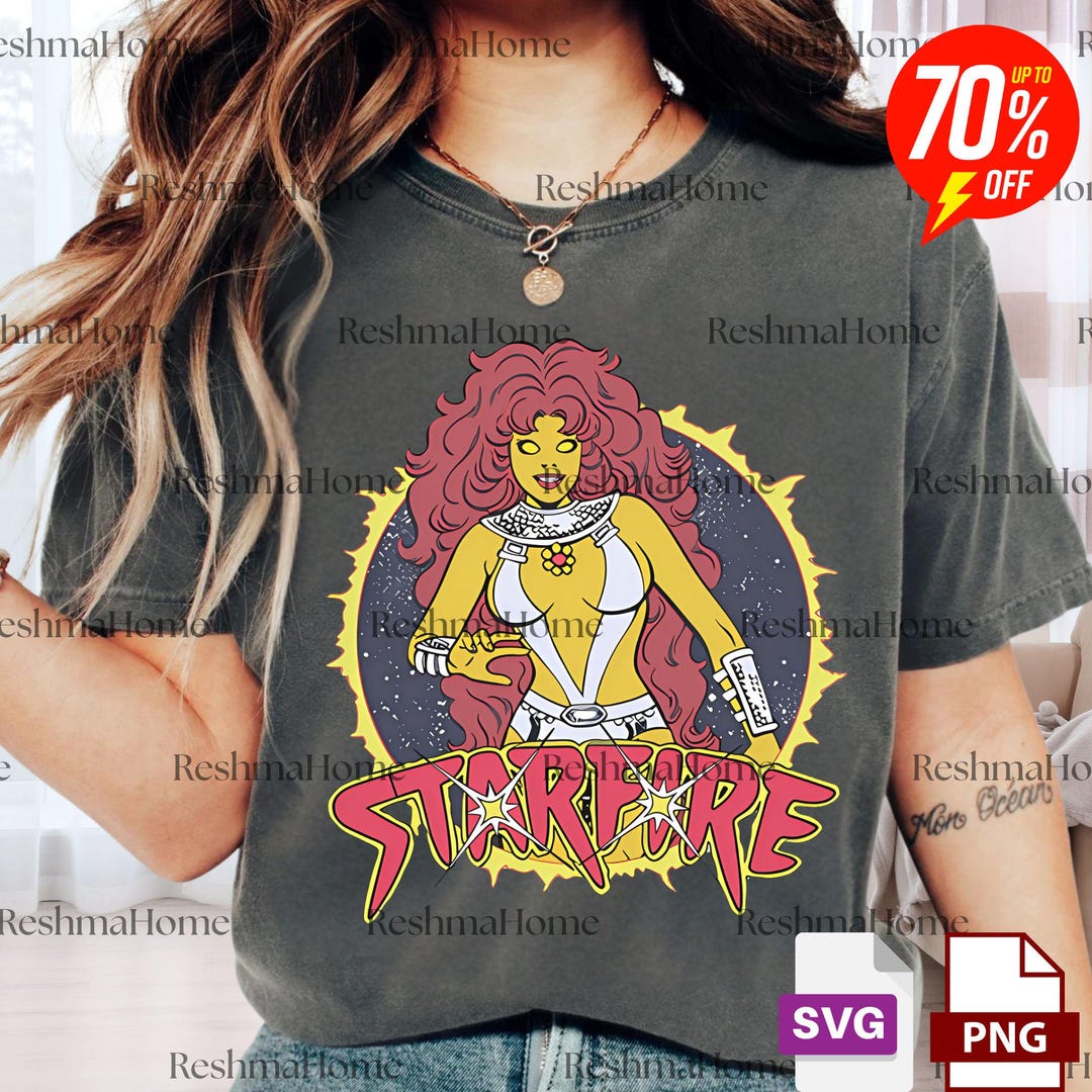 Starfire Megan Thee Stallion Digital Design, Anime Graphic PNG, Unisex ...