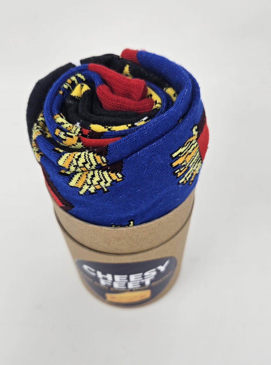 Cheesy Feet Sock Gift Set – Cheese & Chips Socks | 2 Pair Foodie Socks ...