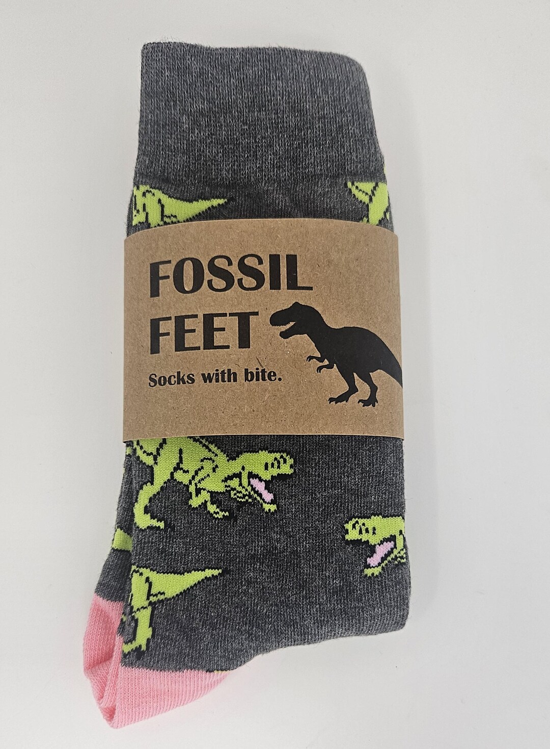 DINOSAUR SOCKS for Men | Size 6–12 | T Rex Cotton Blend 1 Pair | Men's ...