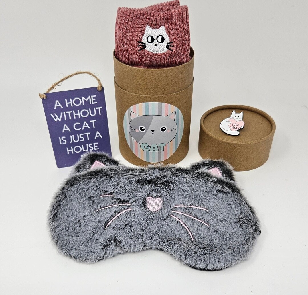 Cat Themed Gift Box | Ladies Crazy Cats Lover Hamper Set | Birthday ...