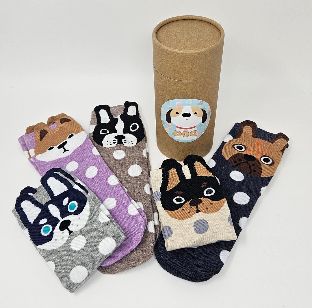 Dog Socks in a Gift Box | Ladies Crazy Dogs Lover Hamper Set ...