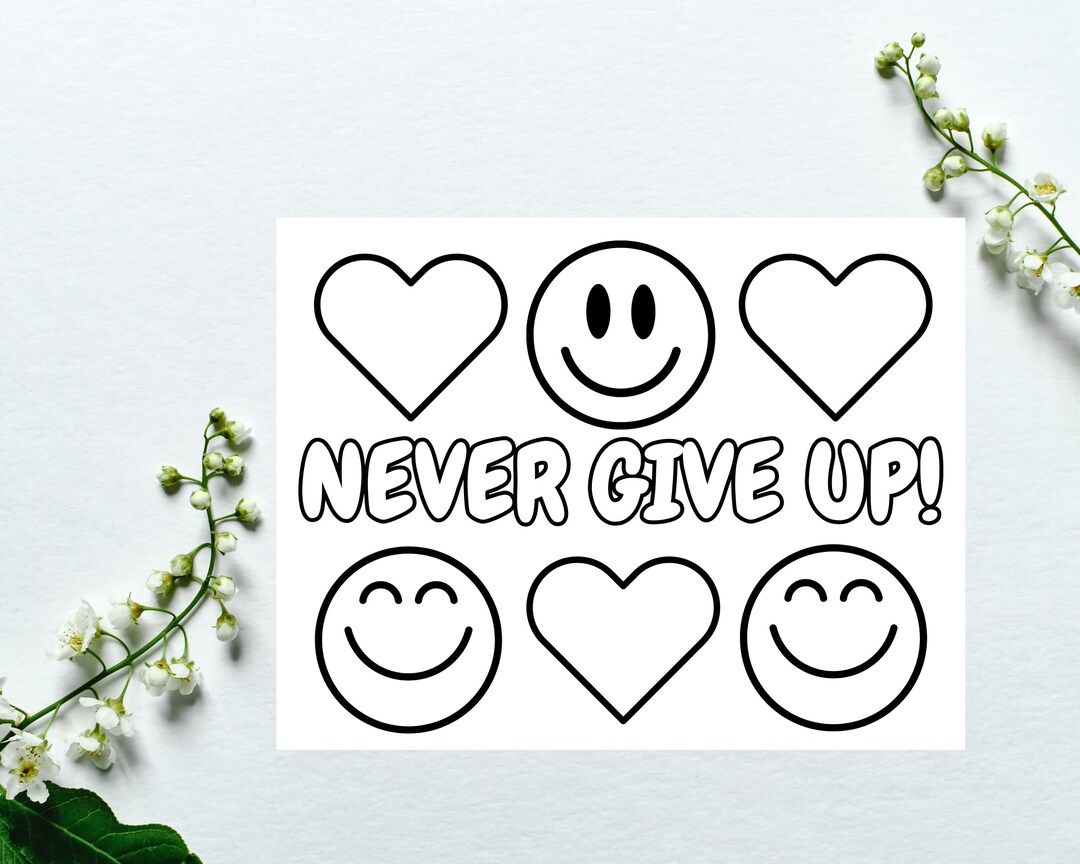 Positive Words Coloring Pages for Kids | Confidence & Self-esteem ...