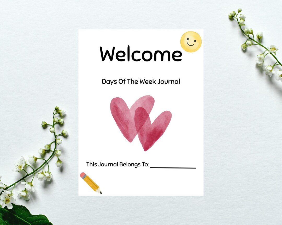 Days of the Week Feelings Journal for Kids | Emotional Expression ...