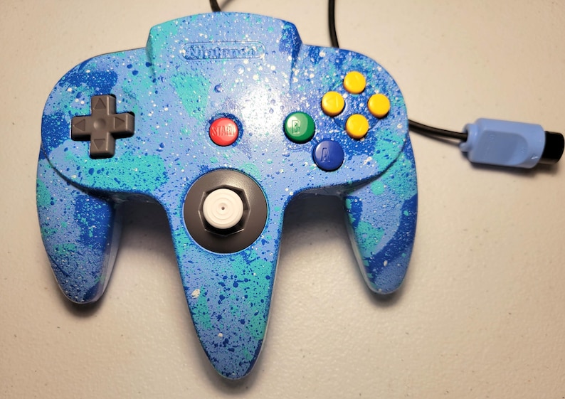 Refurbished Custom OEM N64 Controller Color: welkin Drift Rebuilt ...