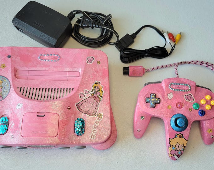 Custom Princess Peach Nintendo 64 Bundle! - Etsy