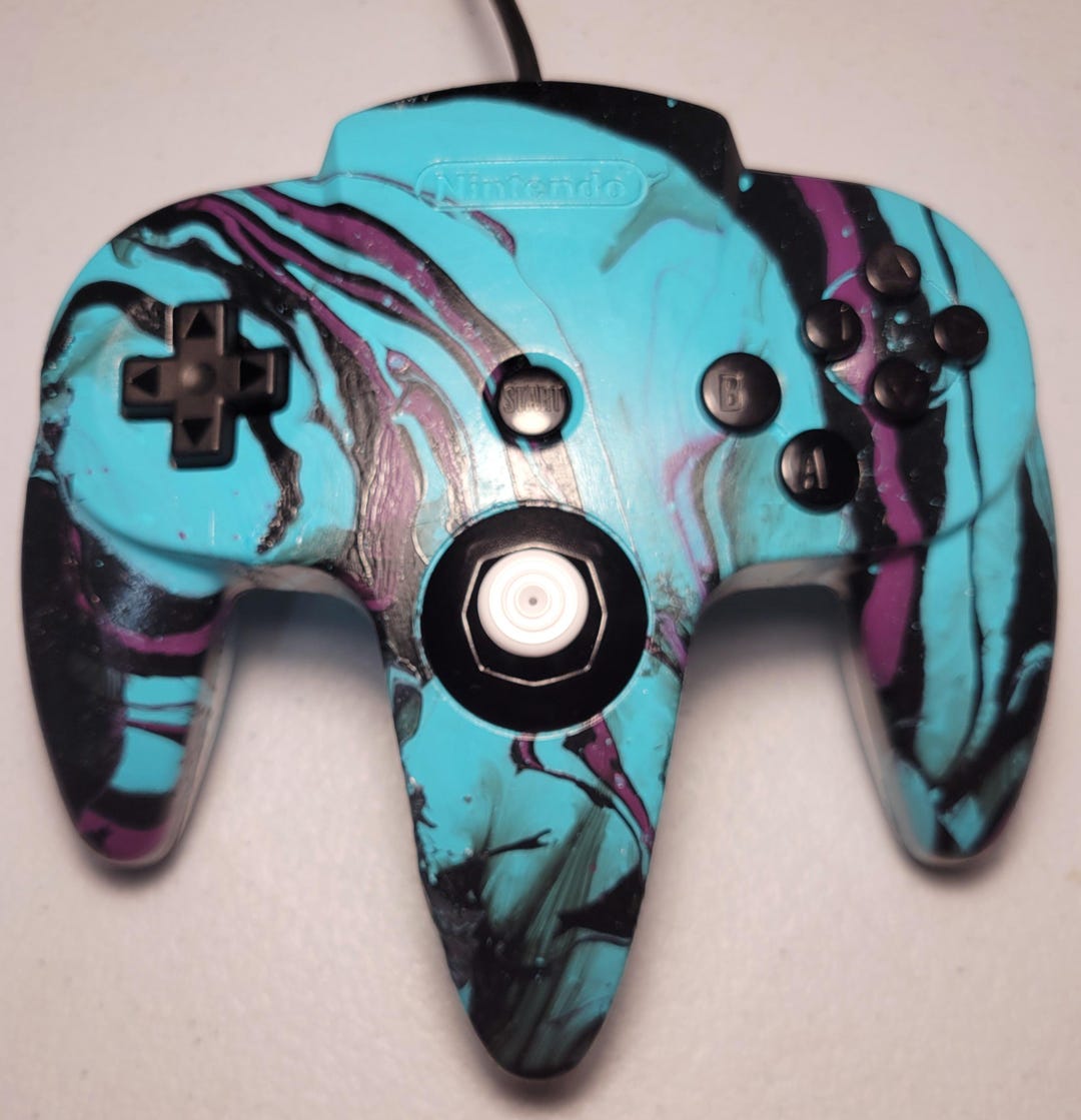 Refurbished Custom OEM N64 Controller - Color: "moonlit Tide ...