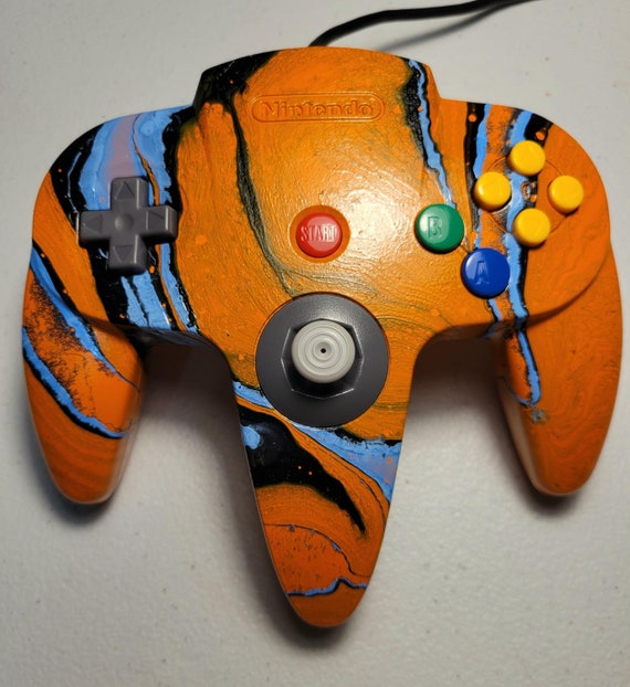 Refurbished Custom OEM N64 Controller Color Marlin Rebuilt Joystick Using Kitsch bent Parts New Button Pads Etsy