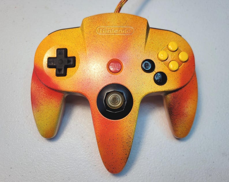 N64 OEM Rebuilt Custom Controller - "charizard" - Etsy