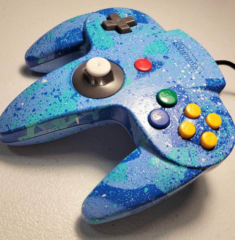 Refurbished Custom OEM N64 Controller Color: welkin Drift Rebuilt ...