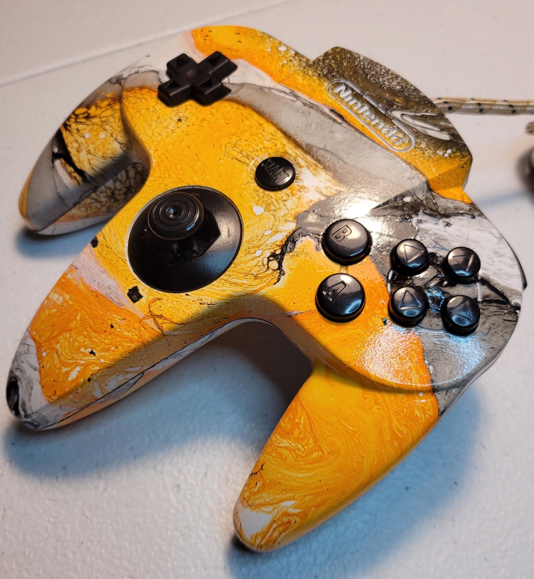 N64 OEM Rebuilt Custom Controller - "shifting Sand" - Etsy