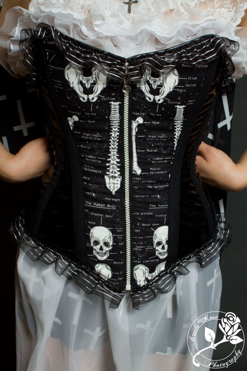 Living Dead Girl Overbust Glow in the Dark Skeleton Corset - Etsy