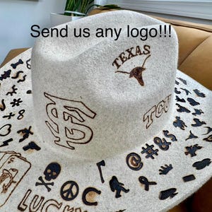 CUSTOM Branded Cowboy Hat Collegiate College Texas A&M (message for ...