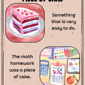 English Idioms Posters, Visual English Idioms Collection, Idioms Poster ...