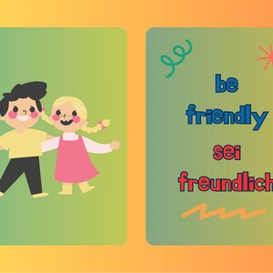 Classroom Rules Poster, Bilingual Classroom Poster English and German ...