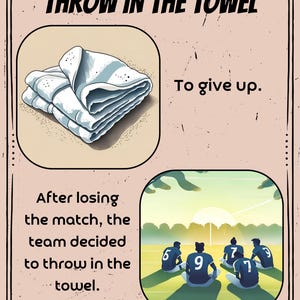 English Idioms Posters, Visual English Idioms Collection, Idioms Poster ...