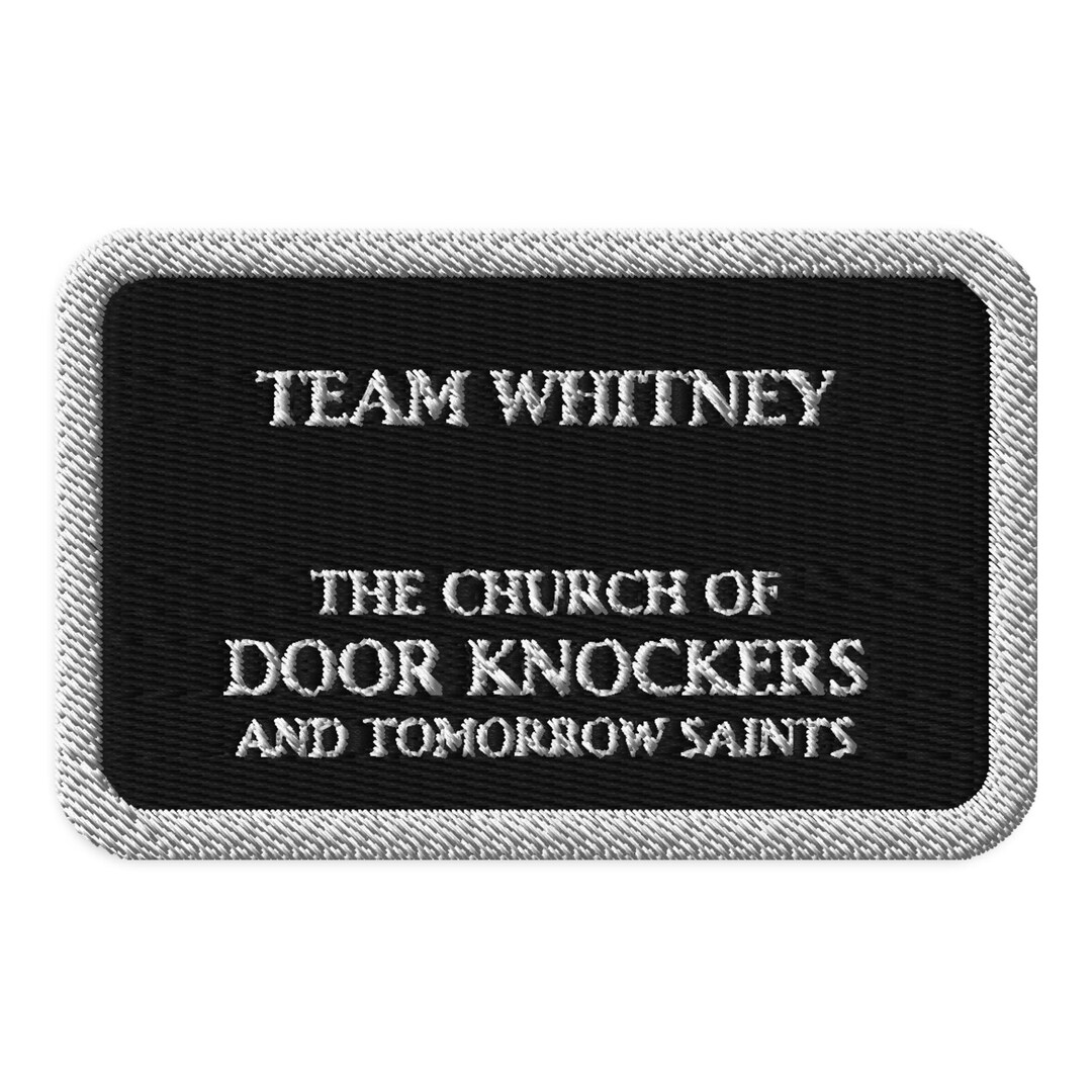 Team Whitney Missionary Patch - Secret Lives of Mormon Wives Inspired ...