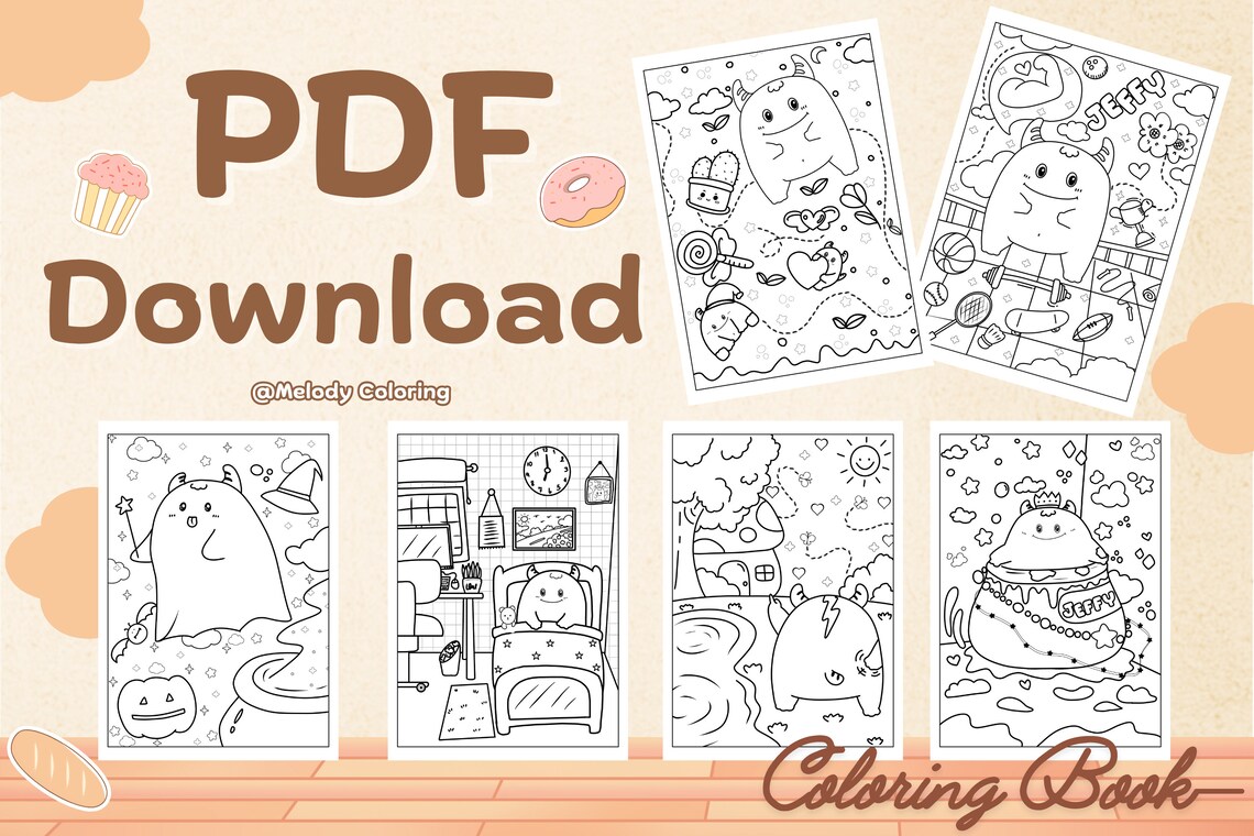 JEFFY Baby : Coloring Page ,fun and Relaxing Designs for All Ages ...