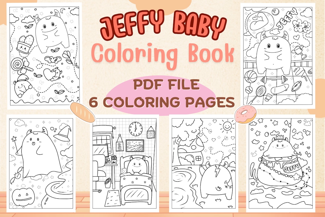 JEFFY Baby : Coloring Page ,fun and Relaxing Designs for All Ages ...