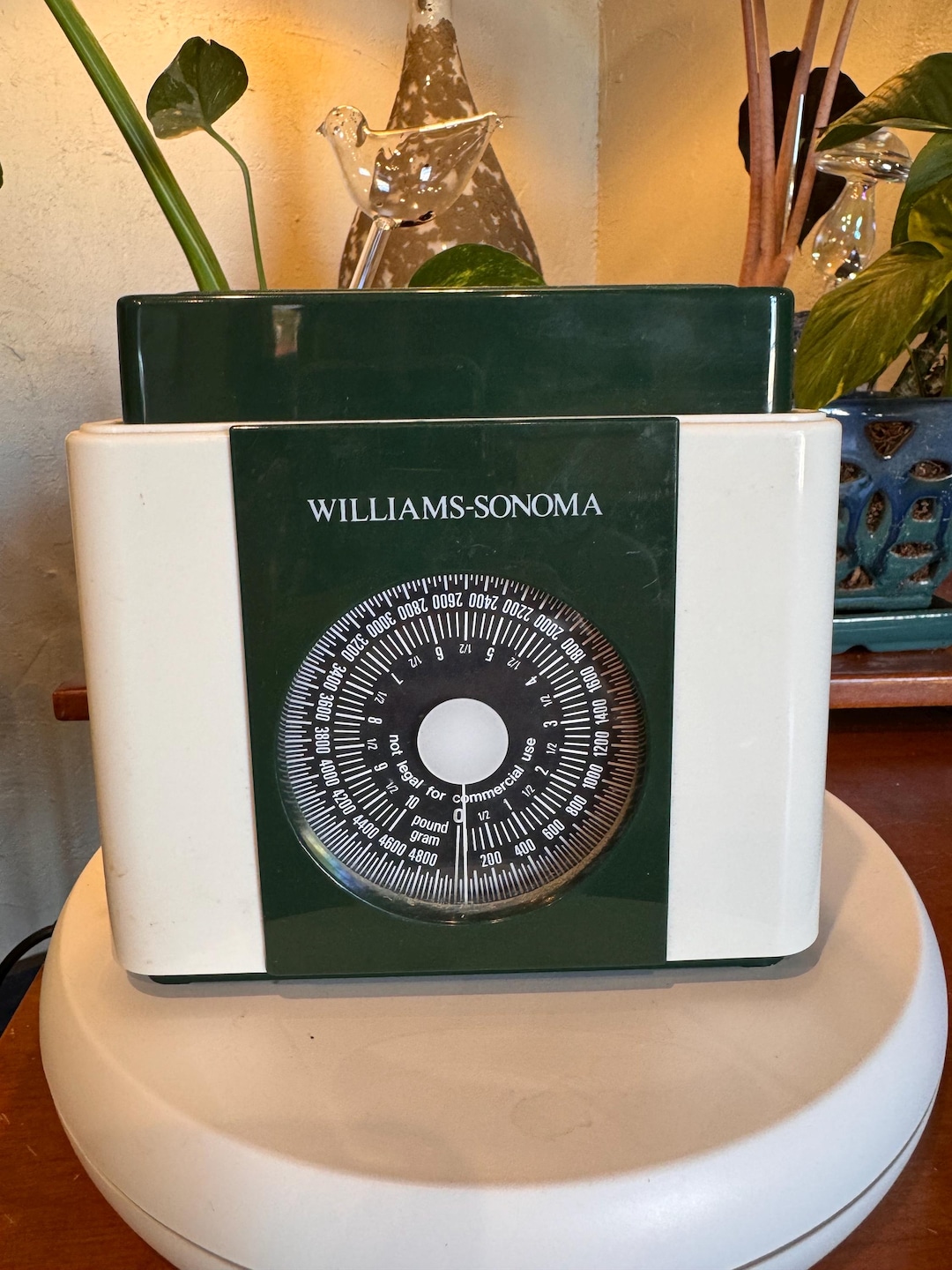 Vintage Williams-sonoma Mechanical Kitchen Scale – Classic Green and White, Retro Kitchen Decor ...