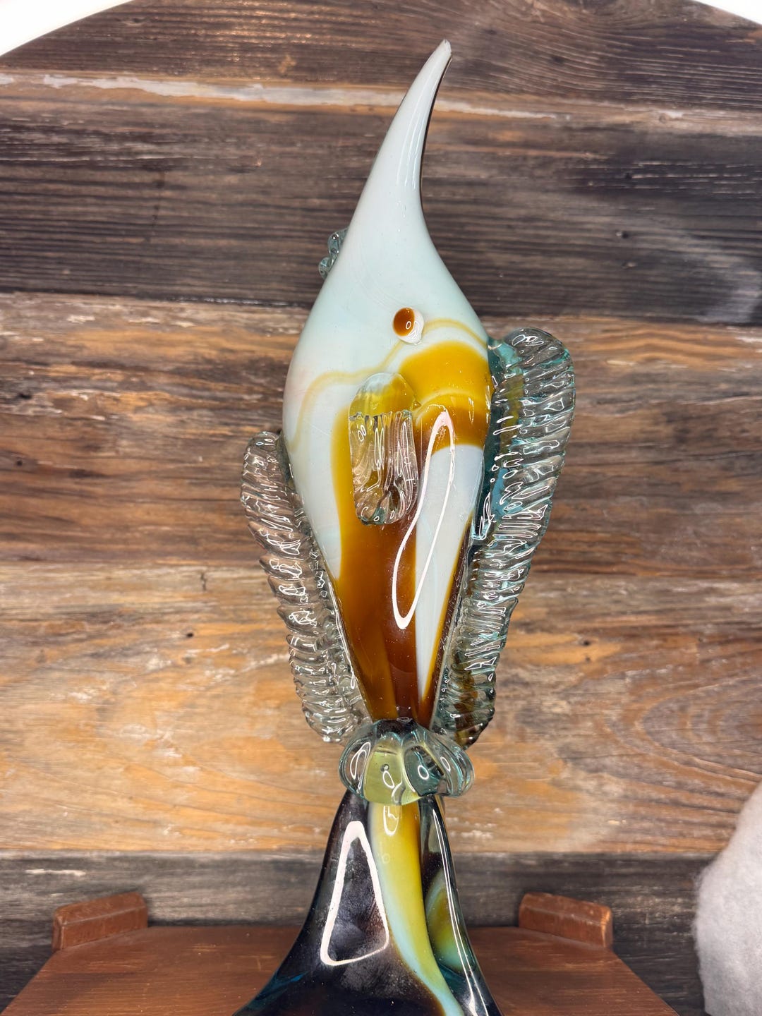 Vintage Art Glass Swordfish Dolphin Murano Style Renowned Artisans De ...