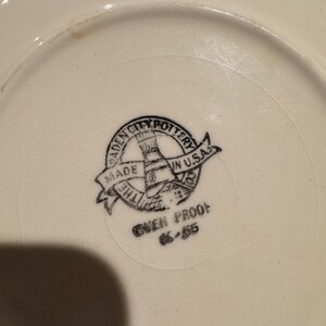 Vintage Paden City Pottery Plate With Pink Roses and Gold Trim (1930s ...