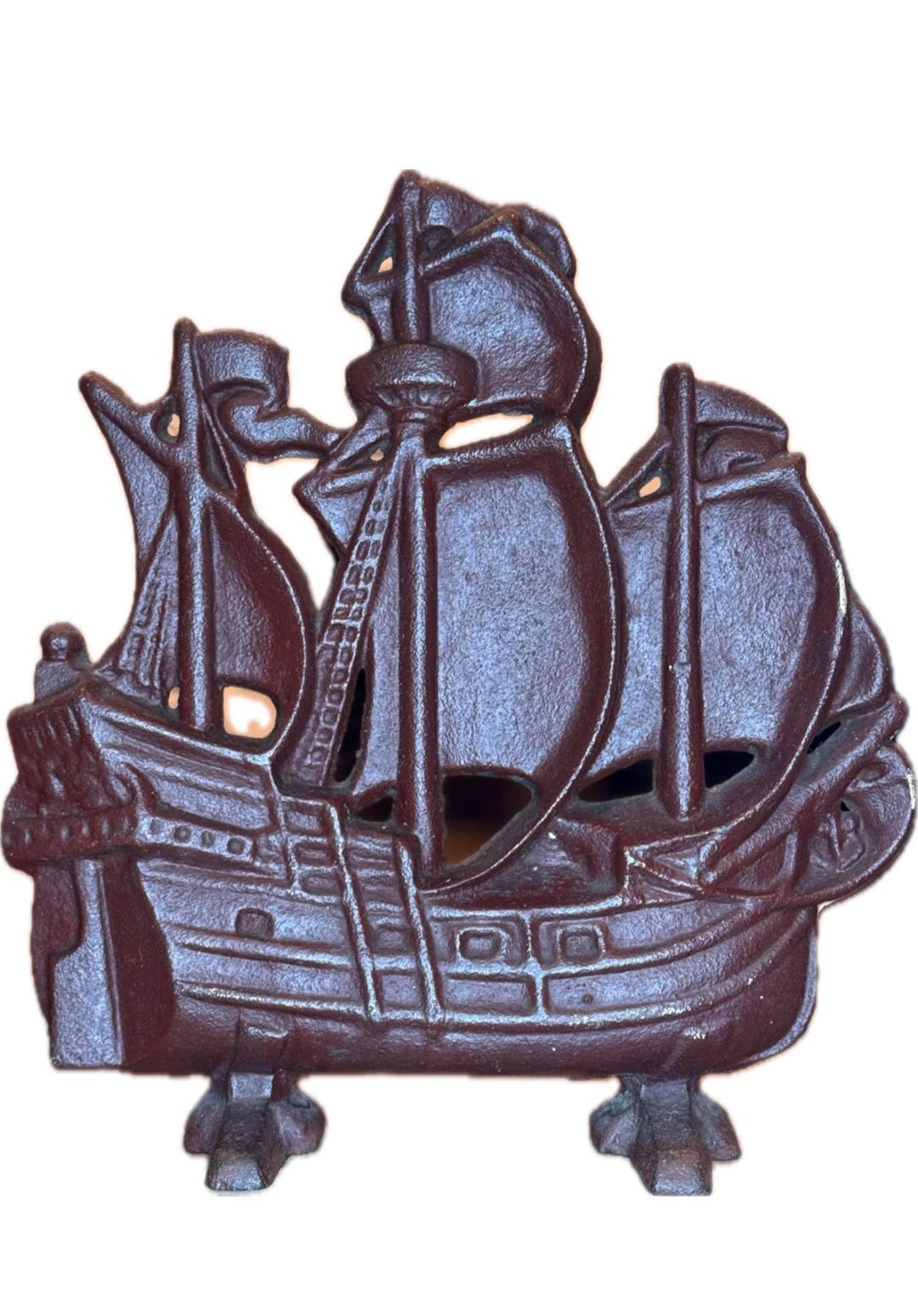 Cast Iron Early 1900s Ship Doorstop Antique Schofield’s Iron Works ...