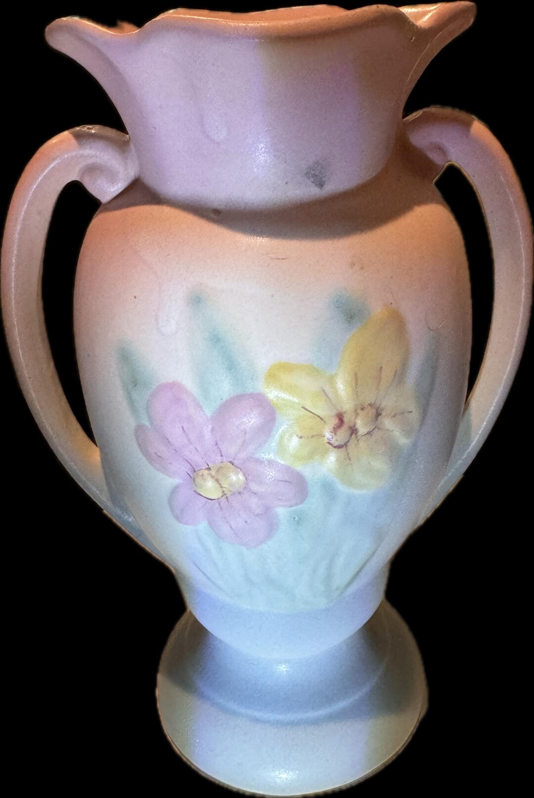 Vintage Hull Art USA Antique Hull Pottery Vase Pastel Colors Pink Hull ...