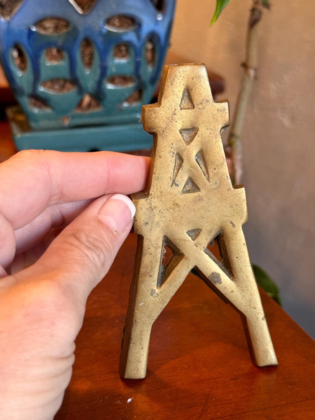 Vintage Brass Oil/gas Well Rig Paperweight | Texas Oil and Gas Boom ...