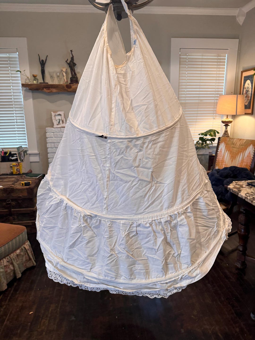 Vintage Petti-hoop Crinoline White Hoop Skirt by Ru-nell | Adjustable ...