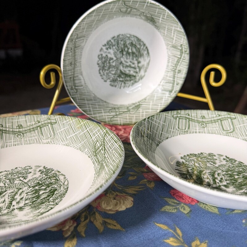 Green Transferware - Etsy