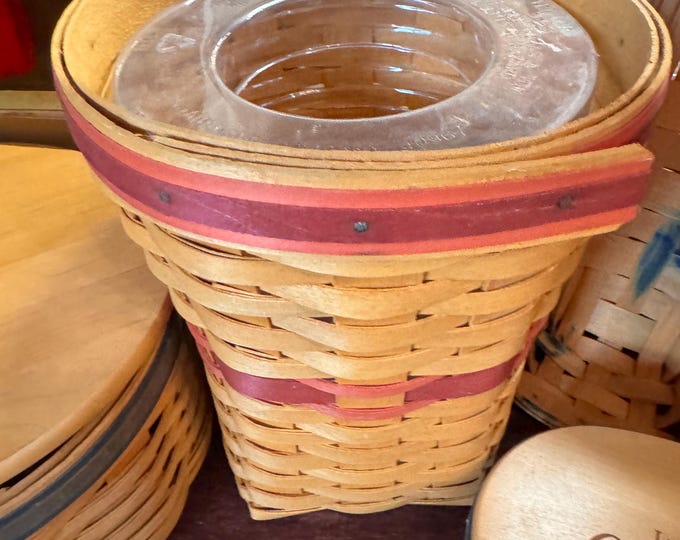 Vintage 1980s 1990s Longaberger Basket Collection Harmony Longaberger’s ...