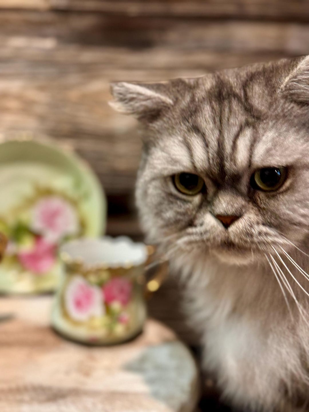 Vintage Lefton China Hand-painted Floral Tea Set Pieces Plate Creamer ...