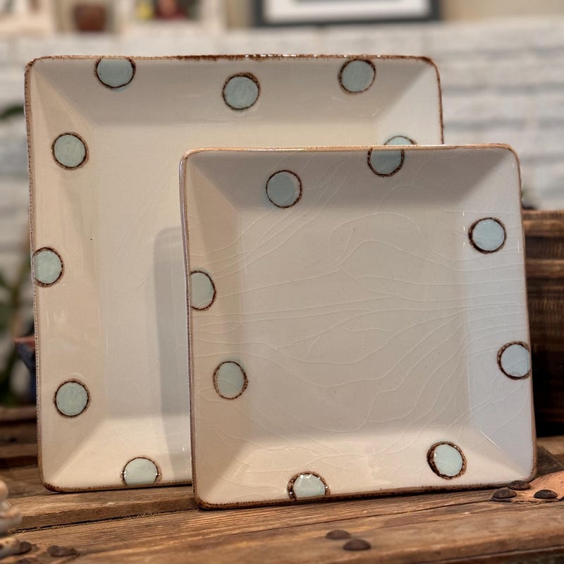 Vintage Square Plate - Etsy