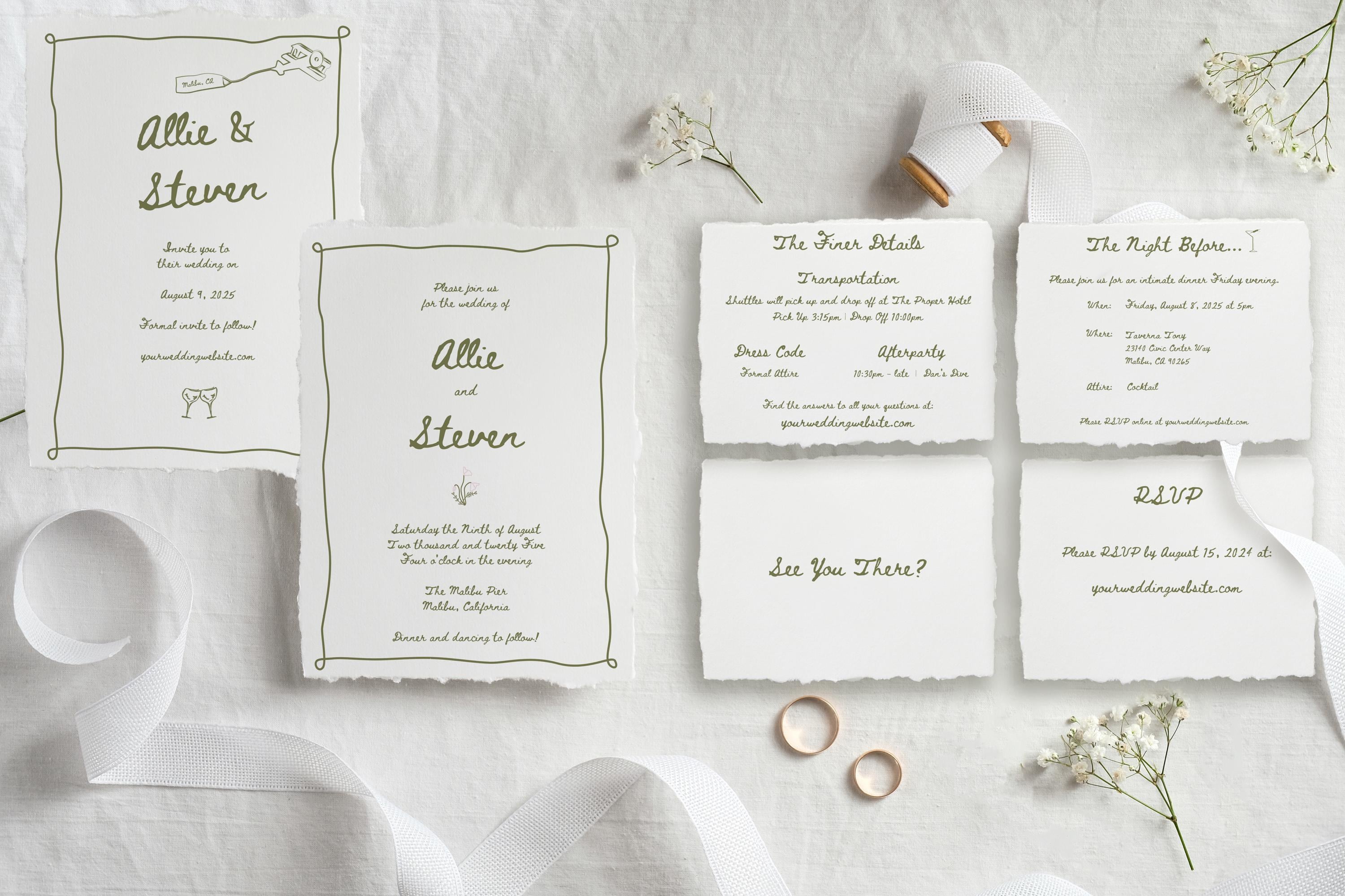 Complete Wedding Suite Design Template Package - Etsy