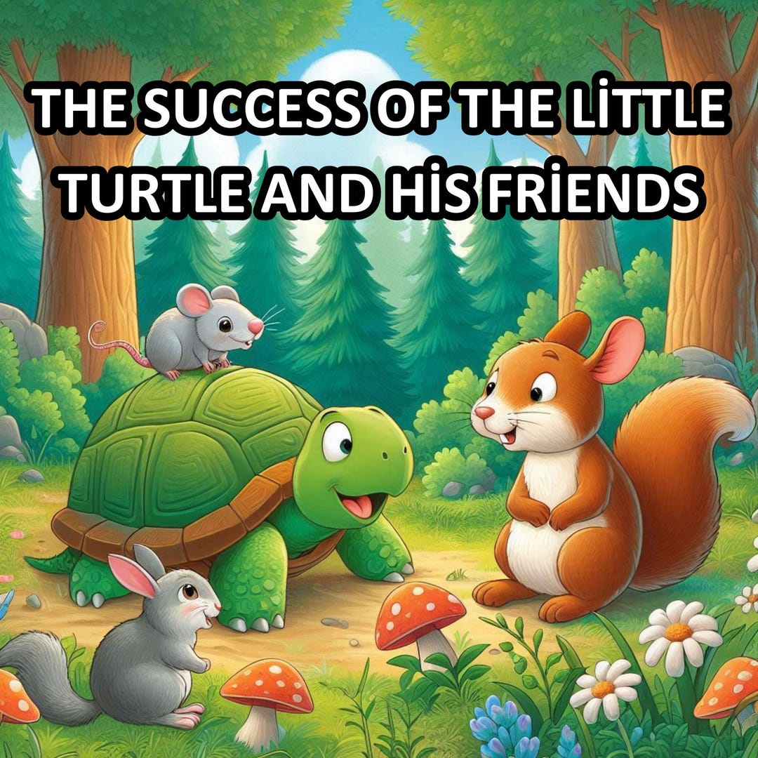 Turtle and Friends Children's Book PDF Children's Fairy Tales Storybook ...