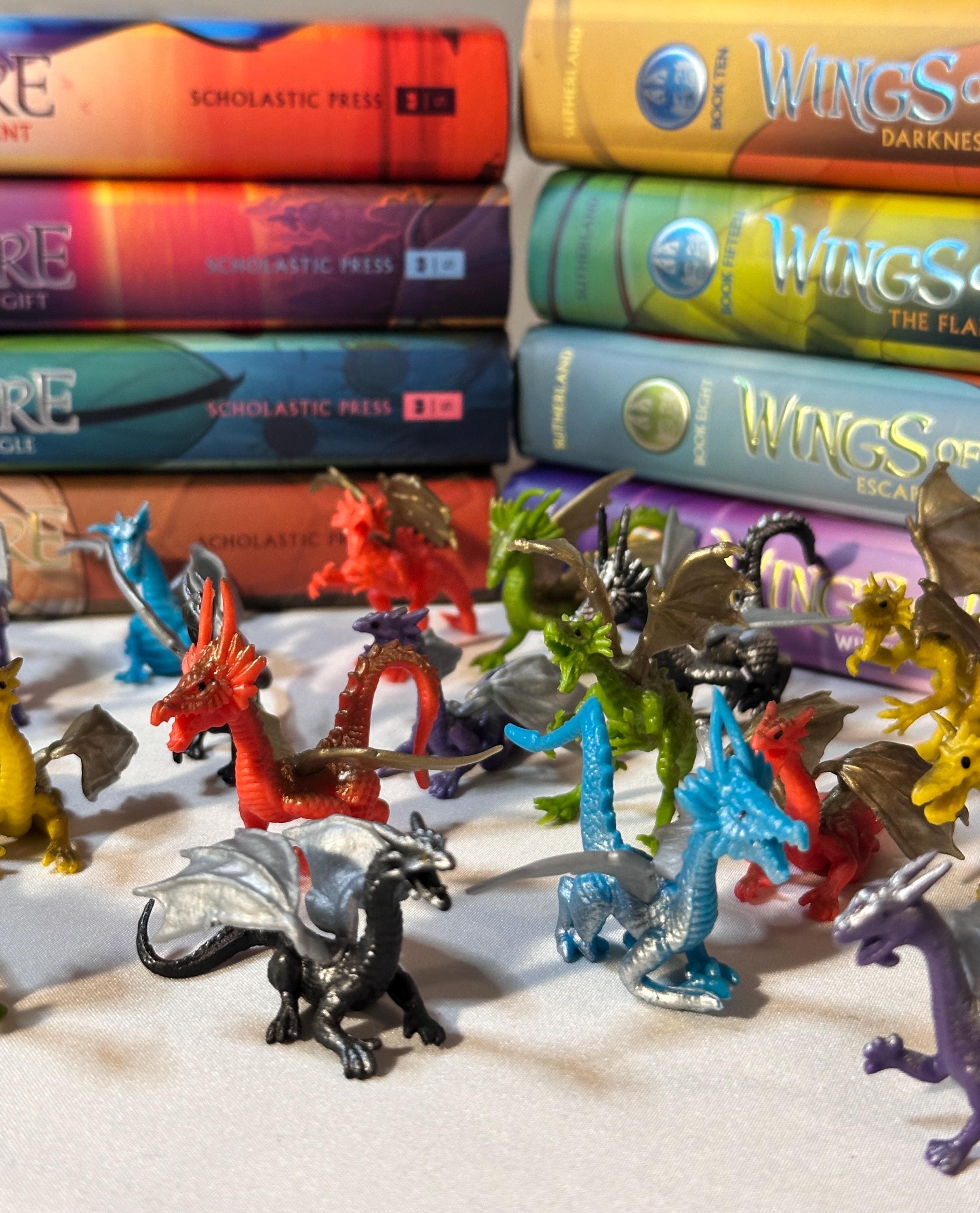 Wings of Fire WOF Toy Dragon Set With Stickers - Collectibles, Dragons ...