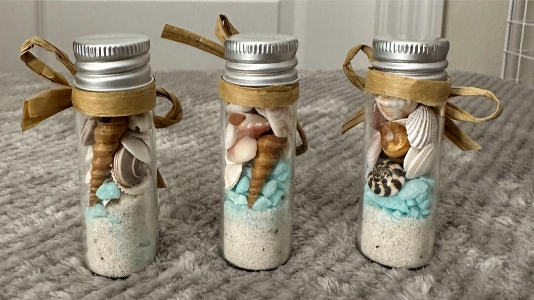 Beach in a Vial Favor Gift, Thank You Gift, Appreciation Gift, Nautical ...
