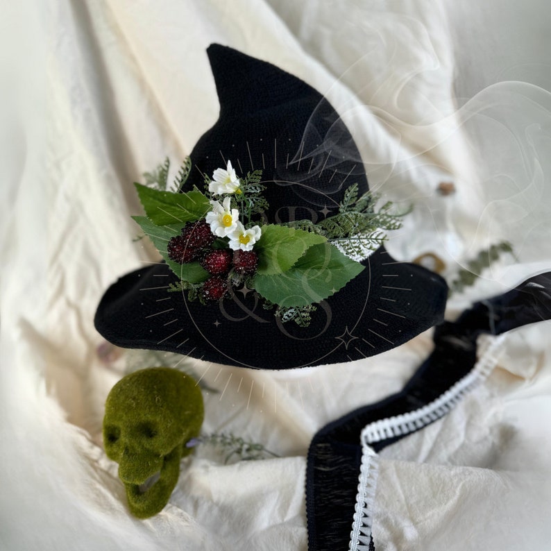 Cottagecore Witches Hat Halloween Witch Ren Faire Accessory Cosplay ...