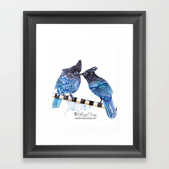 Art Print - Stellars Jay by Cheryl Lacy - Etsy